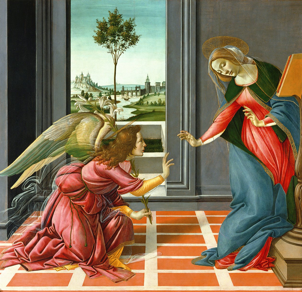 Annunciation, 1489 by Sandro Botticelli: Fine art print